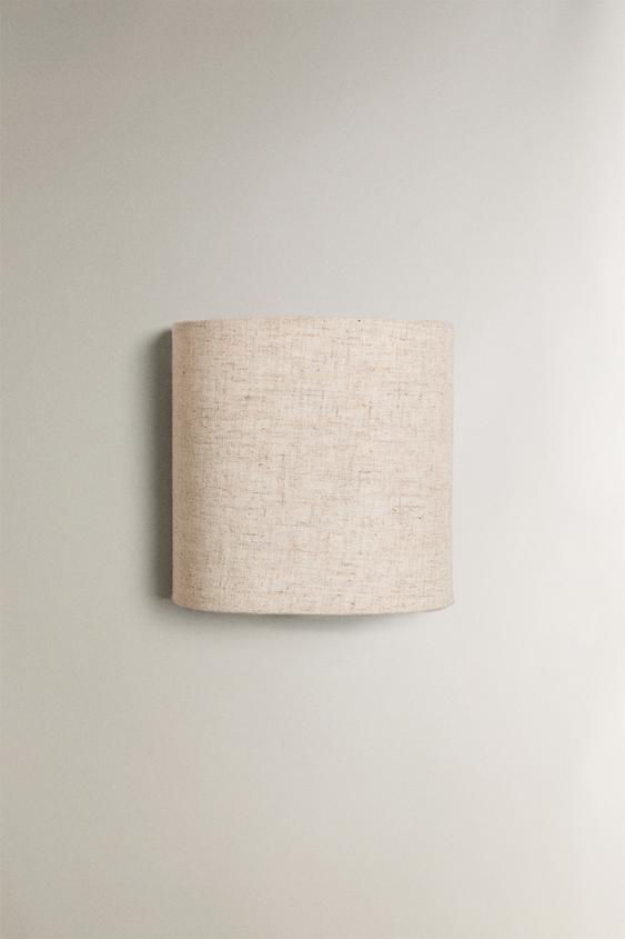 LAMPE | APPLIQUE MURALE LIN - Beige clair | ZARA France