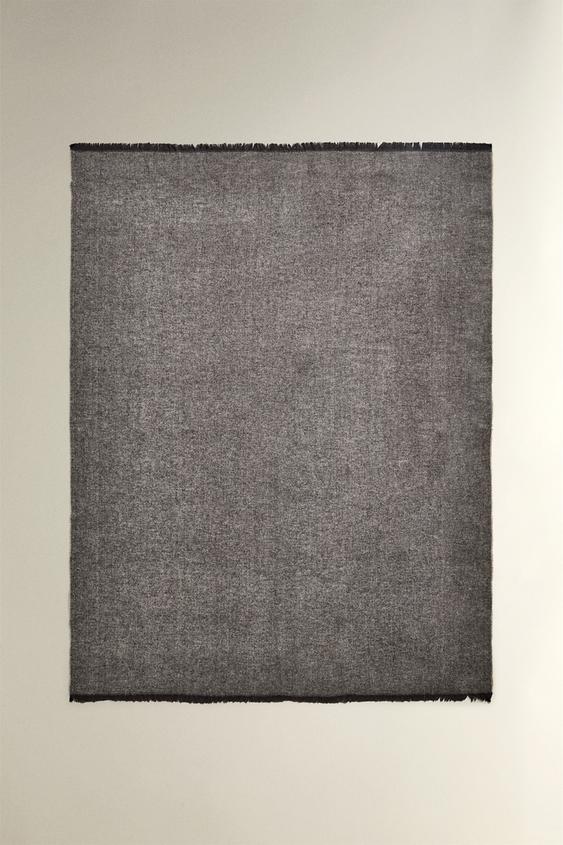 FRINGED THROW - Grey | ZARA Turkey
