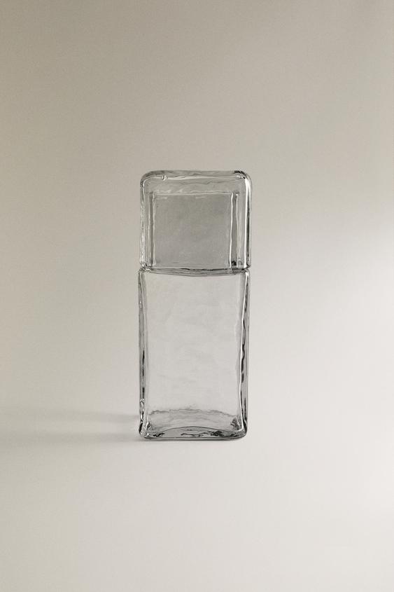 BOTTLE AND GLASS NIGHT SET (SET OF 2) - Transparent | ZARA United States