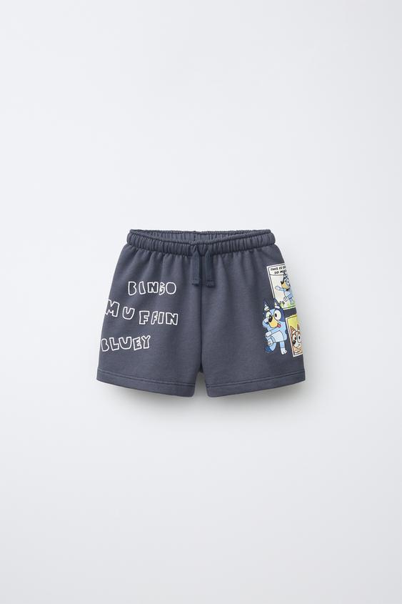 BLUEY © LUDO STUDIO PRINT BERMUDA SHORTS - Anthracite grey | ZARA India
