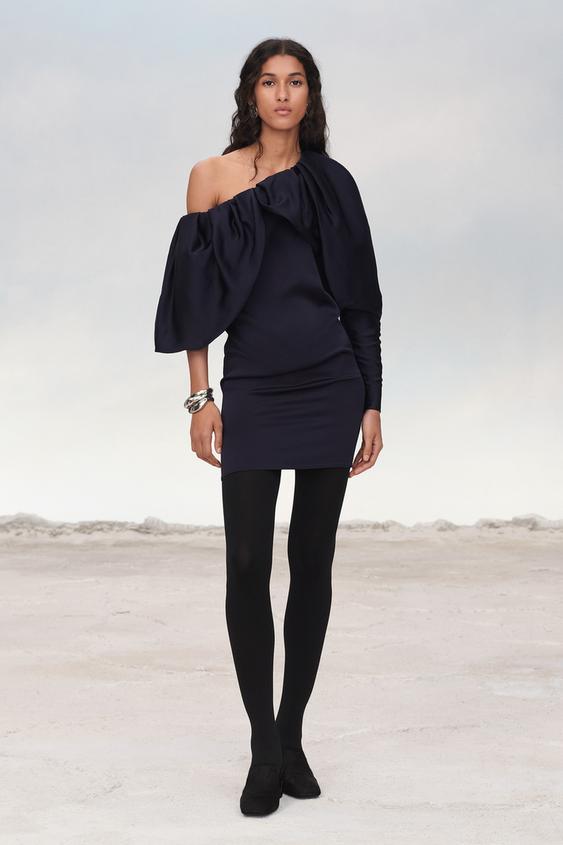 ASYMMETRISCHES KURZES KLEID – LIMITED EDITION - Marineblau | ZARA ...