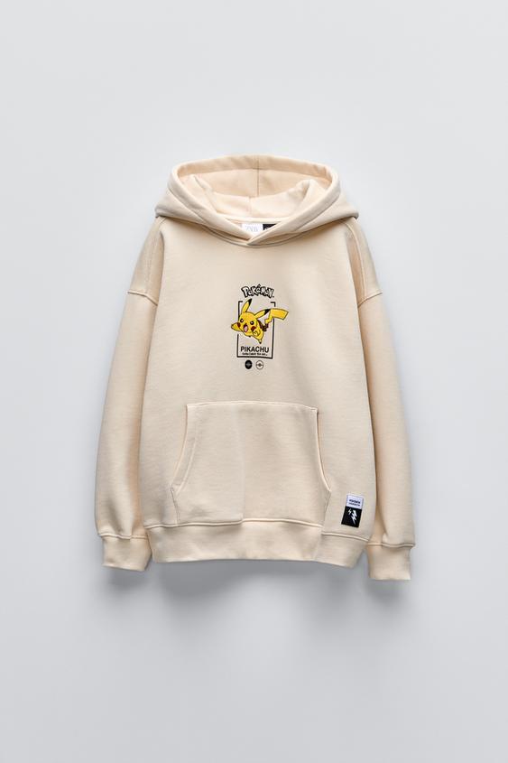 SWEATSHIRT PIKACHU POKÉMON ™-STICKEREI - Cremefarben | ZARA Schweiz ...
