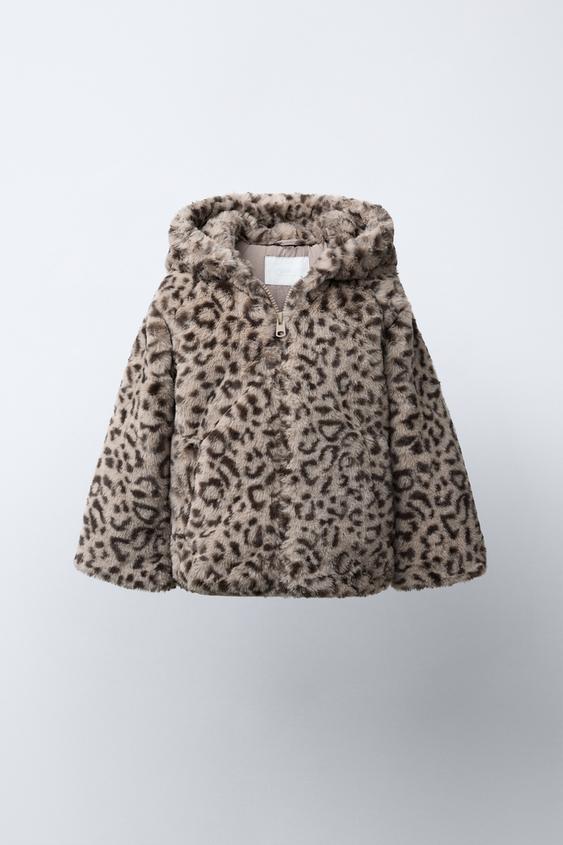 VESTE EFFET FOURRURE IMPRIMÉ ANIMALIER - Leopard | ZARA France
