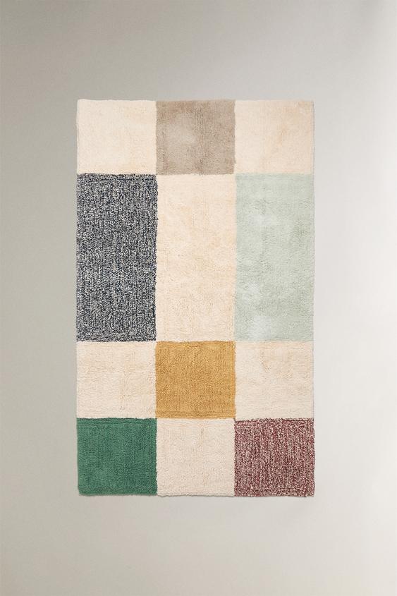 CHILDREN'S PATCHWORK COTTON RUG - Light beige | ZARA United Kingdom