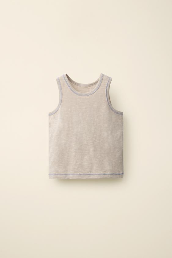 CAMISETA PESPUNTES CREATED BY CARAMEL LONDON X ZARA - Beige | ZARA España