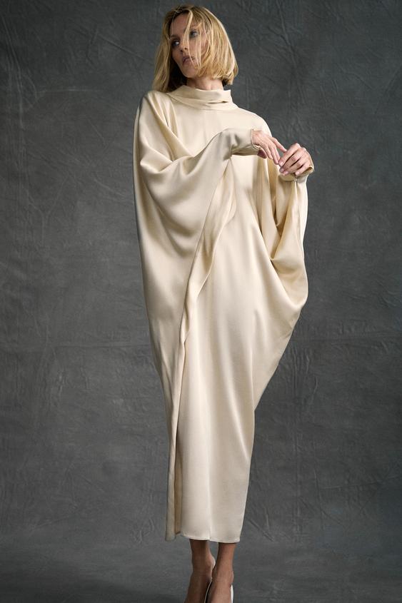 ZW COLLECTION LIMITED EDITION SATIN TUNIC - Cava | ZARA Hungary ...