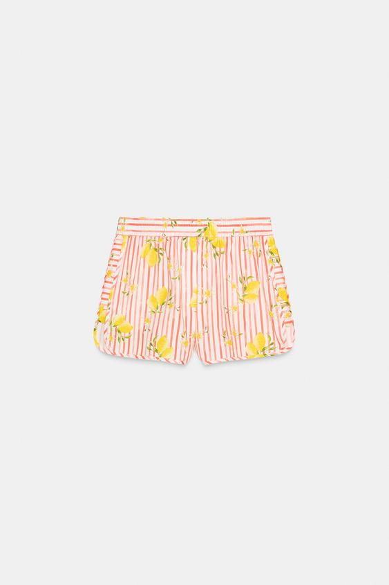STRIPED SHORTS - Multicoloured | ZARA Australia