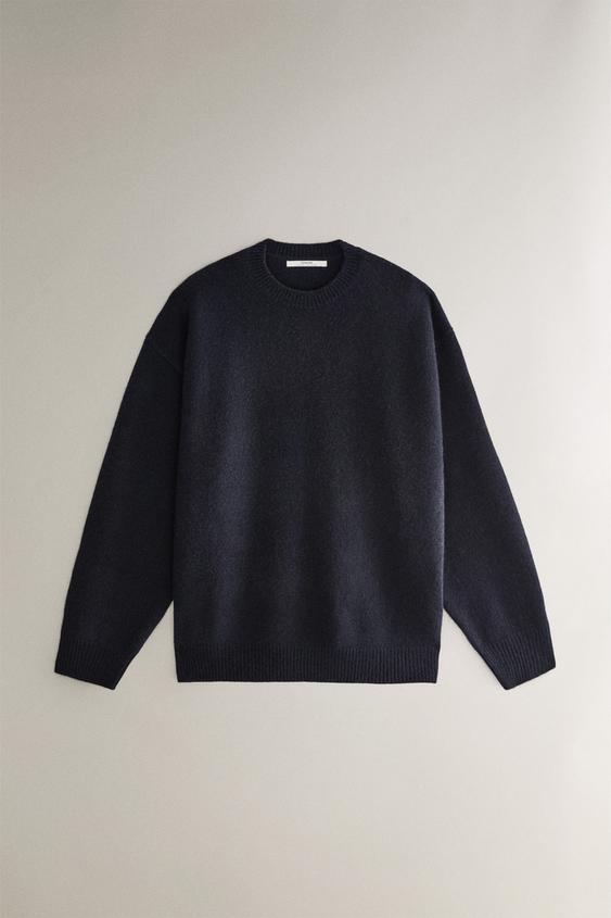 CASHMERE SWEATER - Navy blue | ZARA United Kingdom