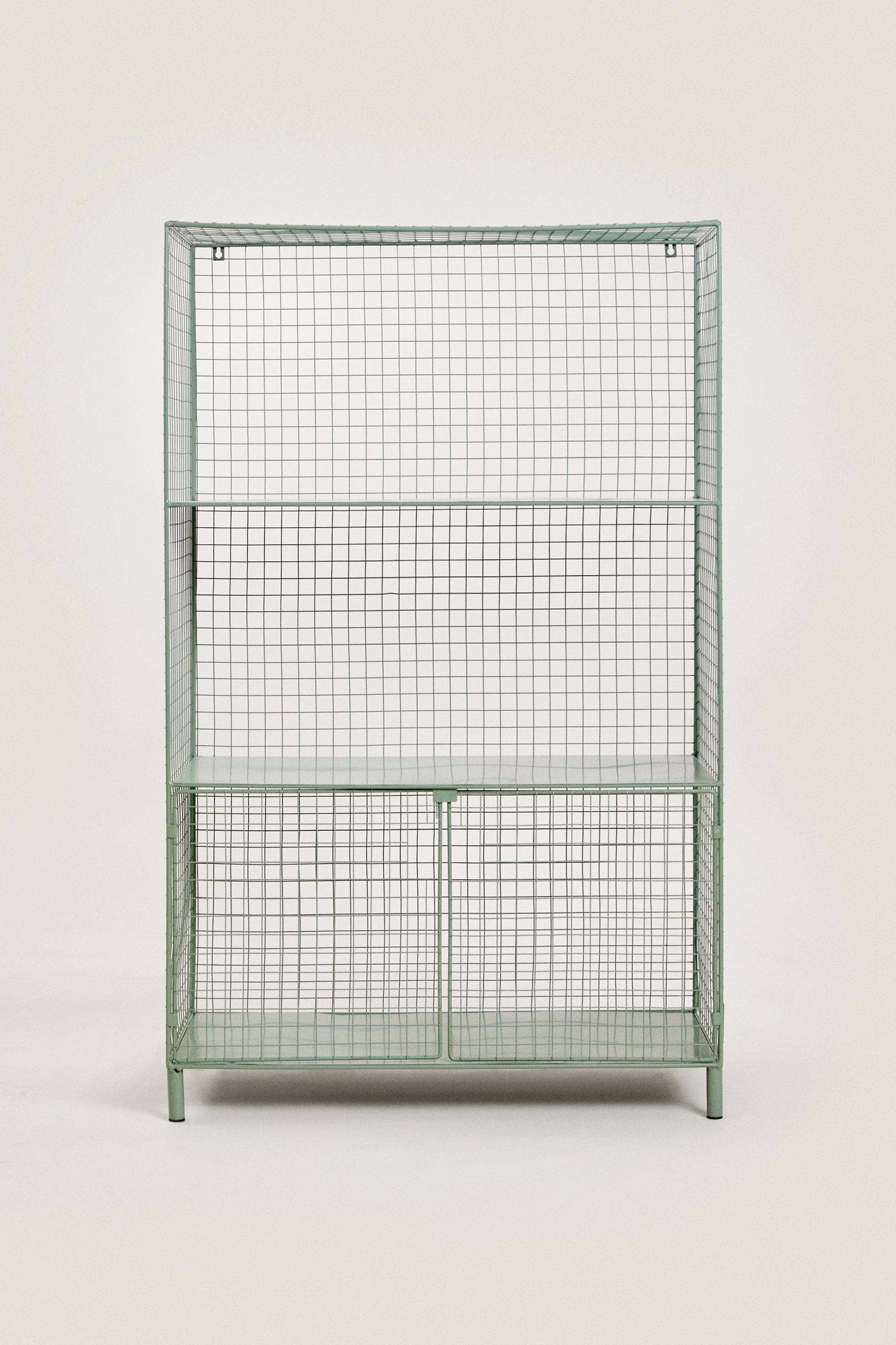 METAL BOOKCASE WITH DOORS - Green | ZARA United States