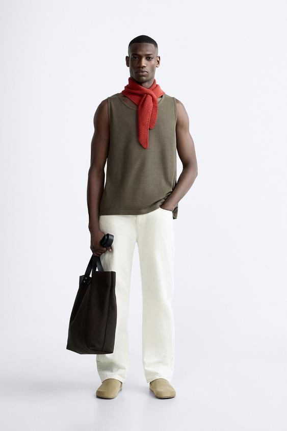 TEXTURÁLT TRIKÓ - Khaki | ZARA Magyarország / Hungary