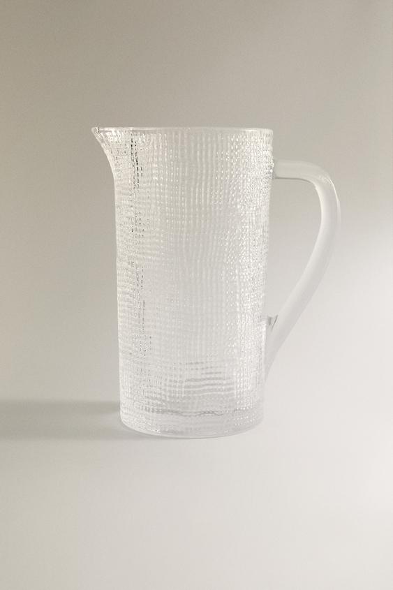 RAISED DESIGN GLASS JUG - 透明 | ZARA Hong Kong SAR / 香港特別行政區