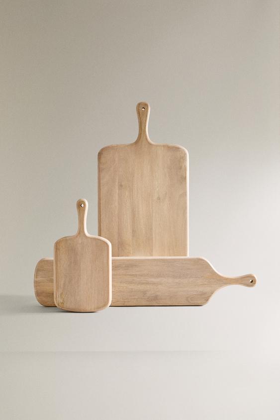 DASKA ZA REZANJE OD DRVA MANGA - svijetlobež | ZARA Hrvatska / Croatia