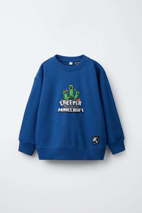 SWEAT IMPRIMÉ MINECRAFT © MOJANG AB. ™ - Bleu | ZARA France