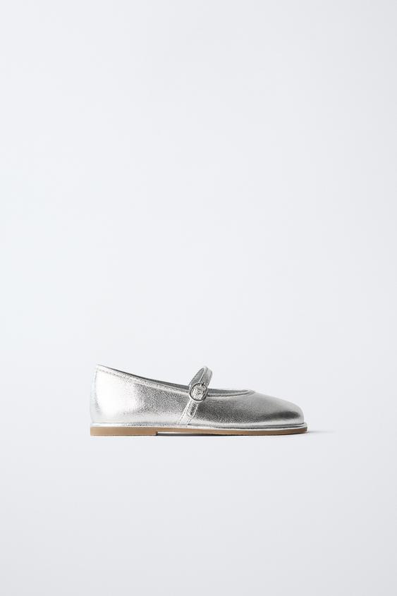 FLATS METALIZADOS - Plata | ZARA Mexico