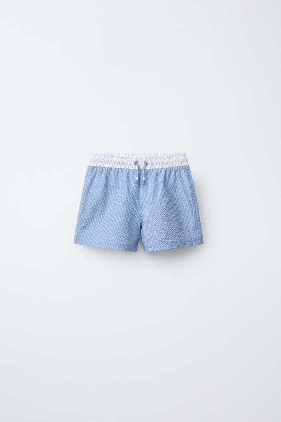 6-14 JAHRE/ BADESHORTS MIT ETIKETT - Blau | ZARA Deutschland / Germany