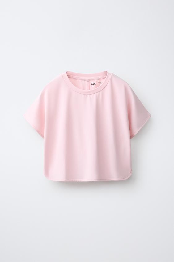 SPORTY FLOWING T-SHIRT - Pink | ZARA Turkey