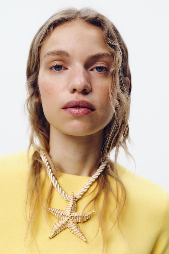 ΚΟΛΙΕ ΚΟΡΔΟΝΙ ΑΣΤΕΡΙΑΣ Χρυσαφί Zara Greece Ελλαδα