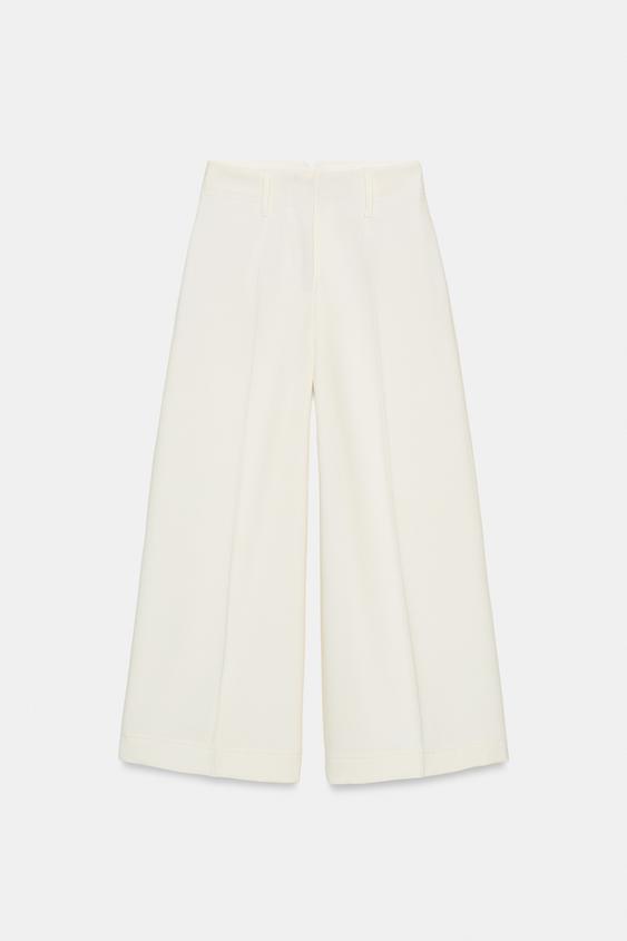 PANTALONI AMPI CORTI - Écru | ZARA Italia / Italy