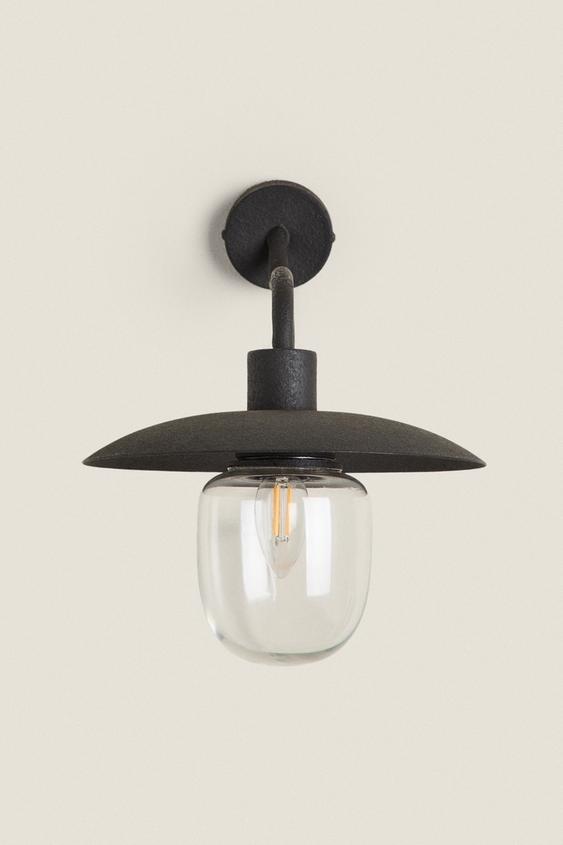 LAMP | OUTDOOR METAL WALL FIXTURE - Brown | ZARA Ireland