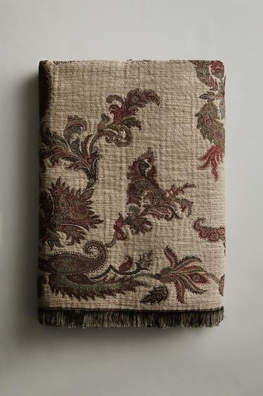 COUVERTURE JACQUARD - Beige clair | ZARA France