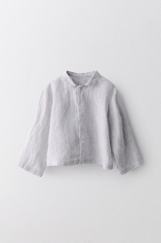 100% LINEN STRIPED LIMITED EDITION SHIRT - striped | ZARA Spain