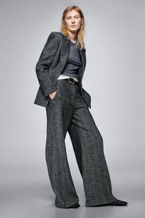 ΙΣΙΟ ΠΑΝΤΕΛΟΝΙ ΜΕ ΜΑΛΛΙ ZW COLLECTION - Μαύρο / Λευκό | ZARA Greece ...