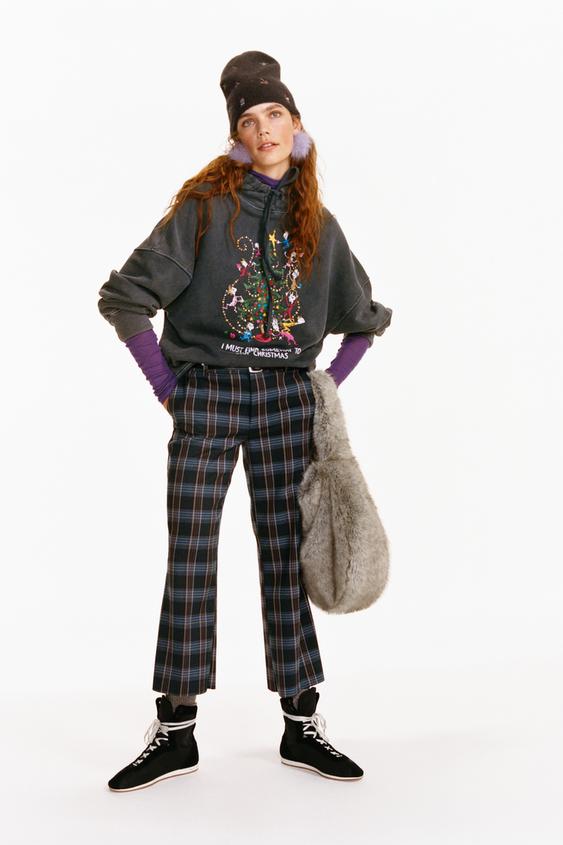 GRINCH™ CHRISTMAS FADED SWEATSHIRT - Anthracite grey | ZARA UAE - Dubai ...