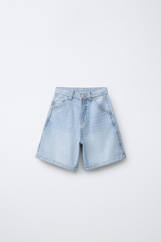 SHORT CARPENTER ÉTIQUETTE - Bleu | ZARA France