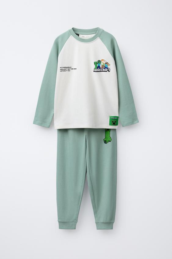 6-14 AÑOS/ PIJAMA MINECRAFT © MOJANG AB. ™ - Verde | ZARA España