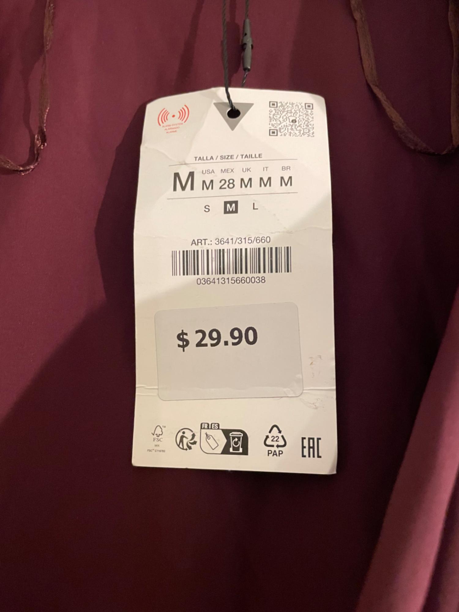 DRAPED POLYAMIDE TOP SECONDHAND | Zara Preowned