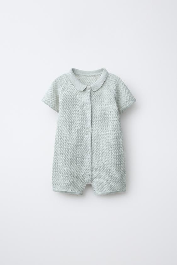 DOKULU KISA TRİKO TULUM - Pastel yeşil | ZARA Türkiye / Turkey
