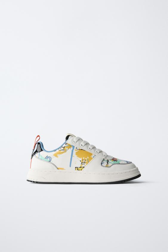 GRAFFITI SNEAKERS - White | ZARA United States