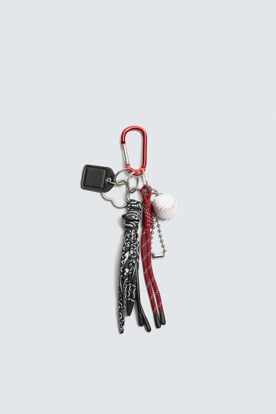MULTICHARM KEY RING - Red | ZARA New Zealand