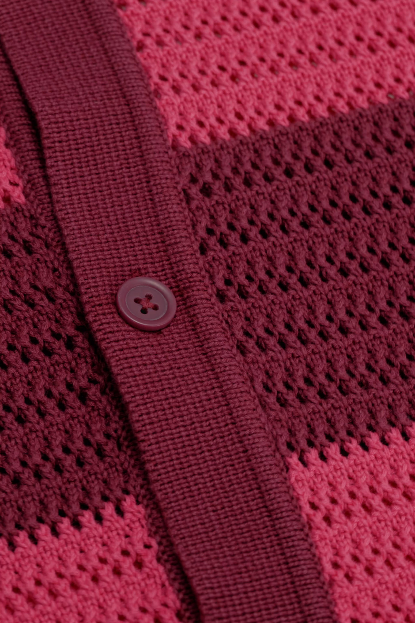 STRIPED OPEN KNIT SHIRT - Pinks | ZARA United States STRIPED OPEN KNIT SHIRT - Pinks | ZARA United States