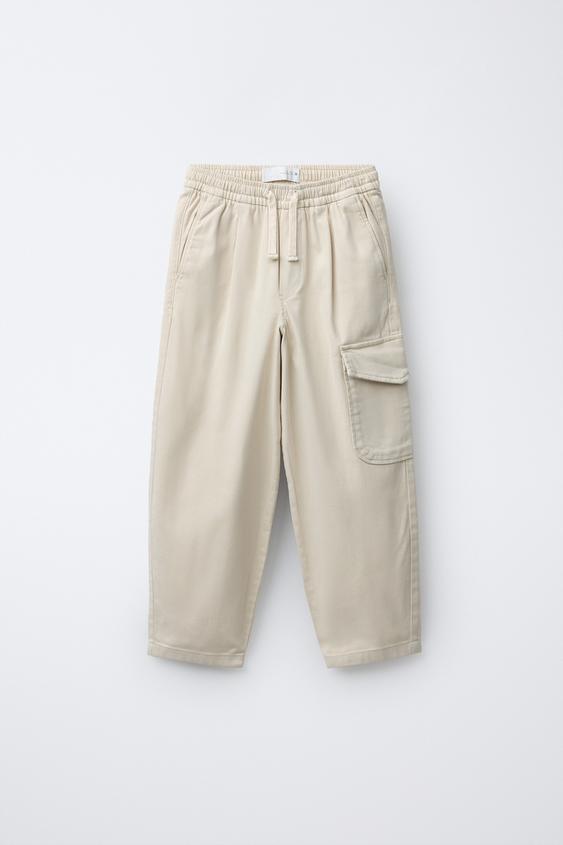 PANTALÓN CARGO - Crema | ZARA Chile