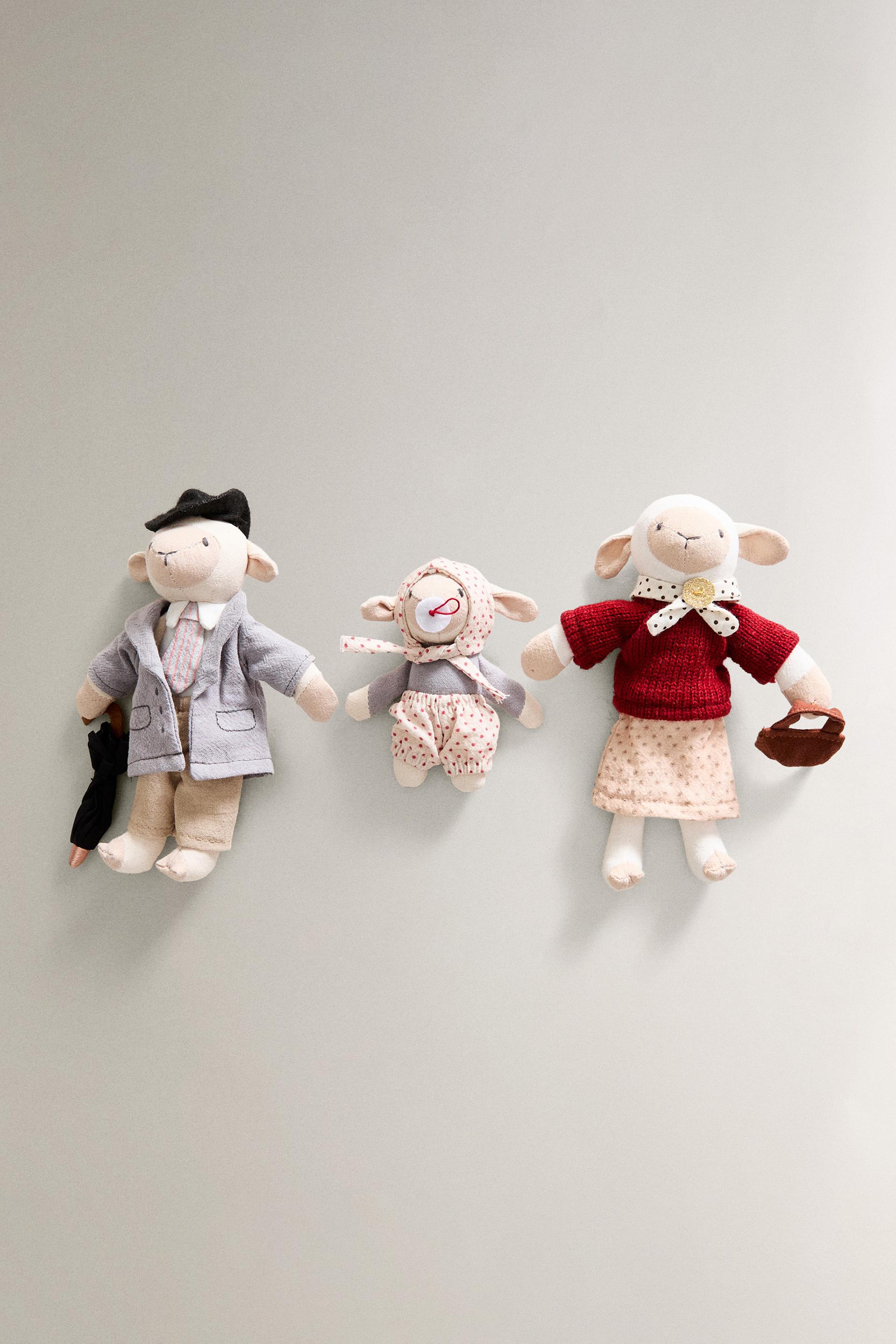 CHILDREN’S SHEEP FAMILY PLUSH TOY SET (SET OF 3) - Multicolored | ZARA ...