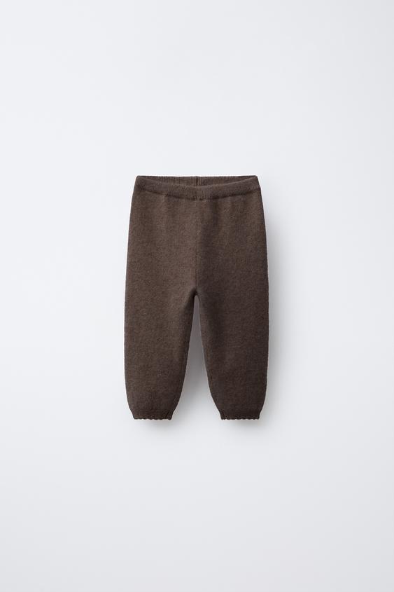 PANTALON BAGGY 100 % CACHEMIRE - Marron | ZARA Canada