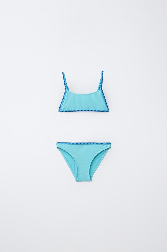 BIKINI BRILLANTE 6-14 ANNI - Blu chiaro | ZARA Italia / Italy