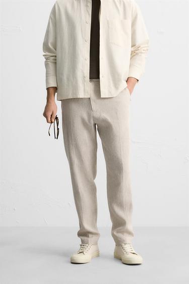 Men's Linen Trousers | ZARA United Kingdom