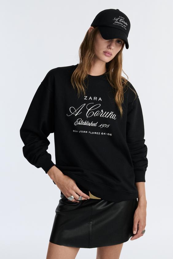 50TH ANNIVERSARY EMBROIDERY CAP - Black | ZARA New Zealand