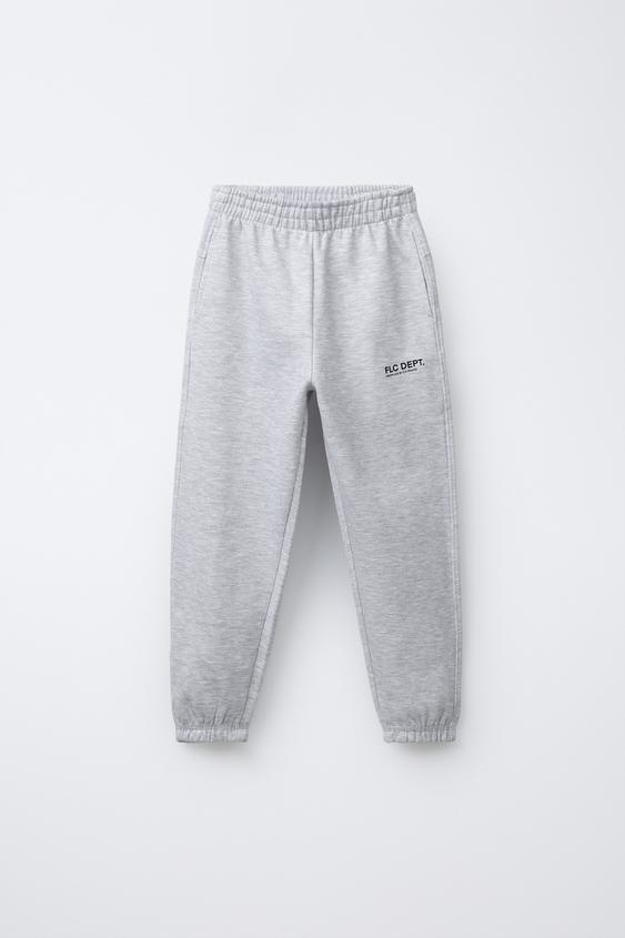 TEXT JOGGERS - Grey marl | ZARA Saudi Arabia