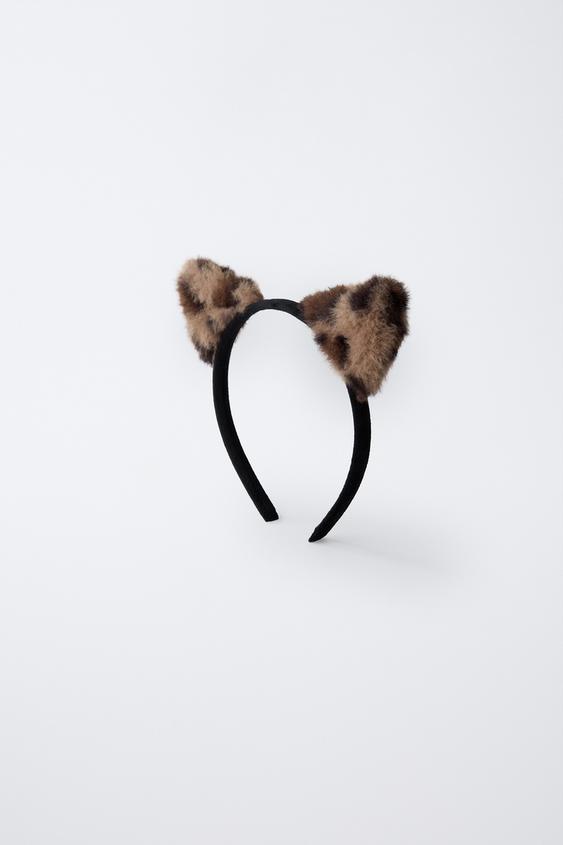 LEOPARD FANCY DRESS EARS HEADBAND - Brown | ZARA Singapore
