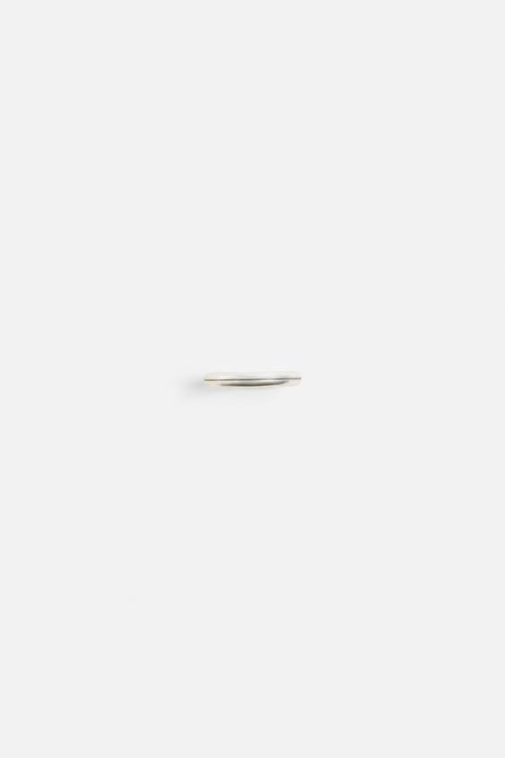 MINIMAL ENGRAVED RING - Silver | ZARA Singapore