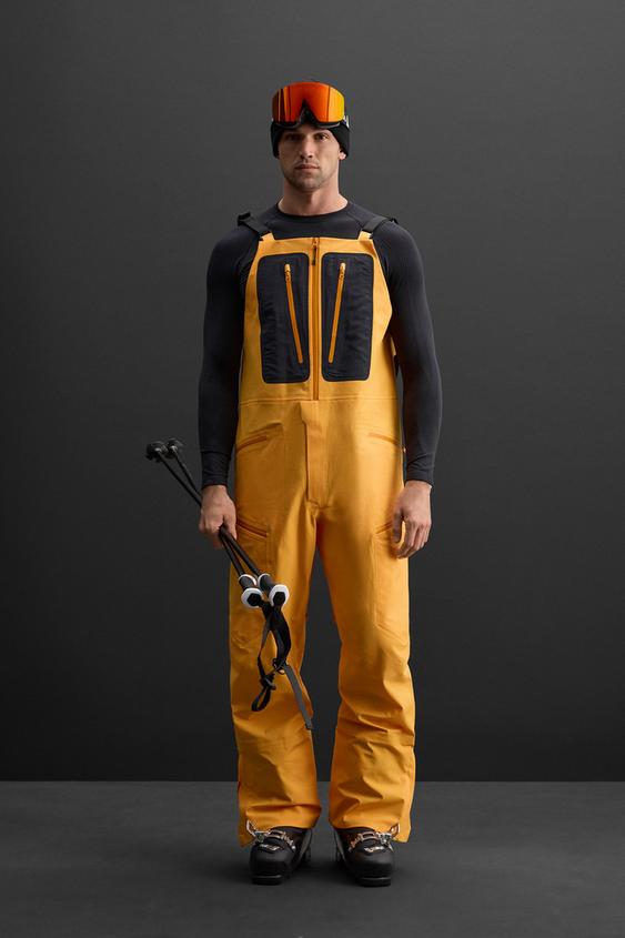 Waterproof Ski Dungarees Yellow Zara Australia