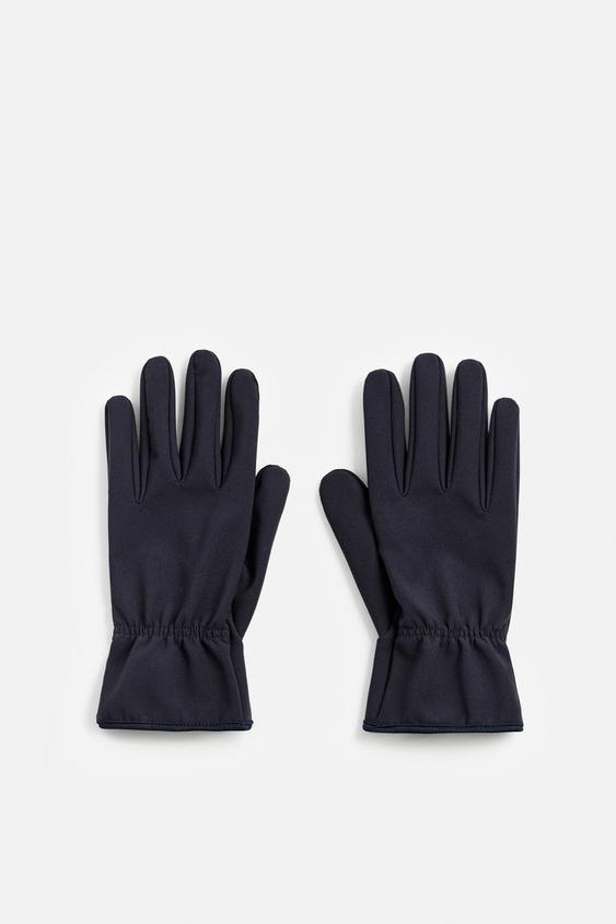 COMBINATION TECHNICAL GLOVES - Dark navy | ZARA United States