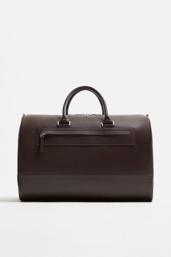 PLAIN TRAVEL SUITCASE - Brown | ZARA Singapore