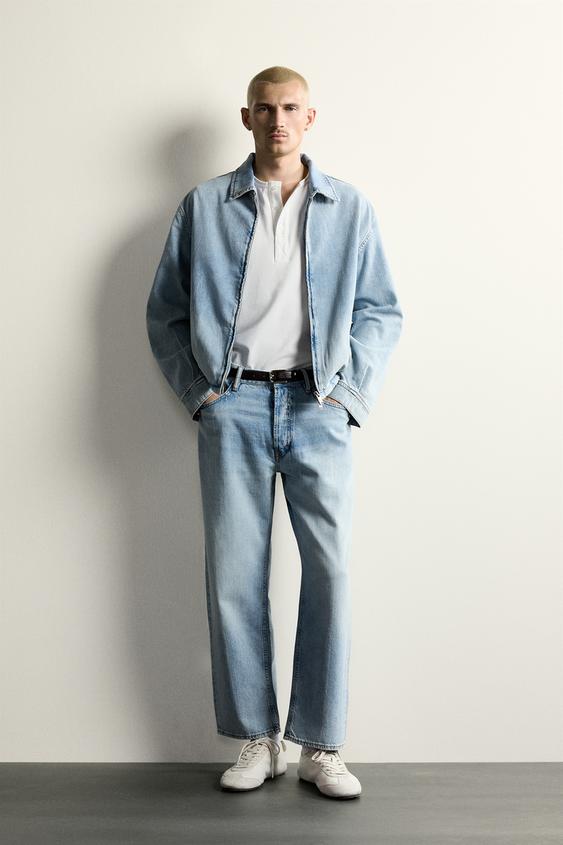 Zara Cropped Denim Jacket