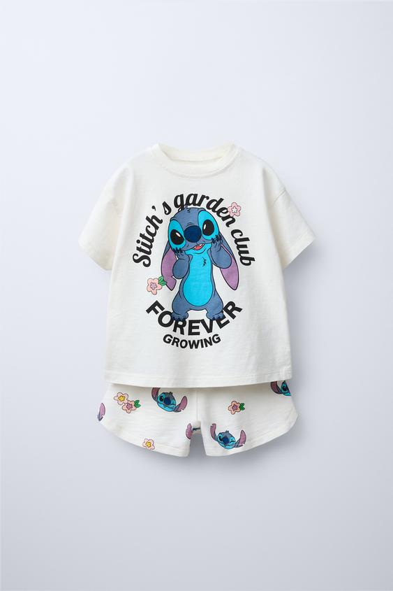 LILO & STITCH © DISNEY T-SHIRT AND SHORTS SET - Oyster-white | ZARA Mexico