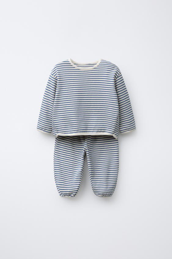 TOTAL LOOK STRIPED T-SHIRT AND TROUSERS | ZARA United Kingdom