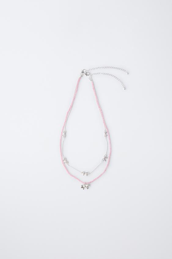 PACK DOS COLLARES LACITOS - Rosa | ZARA España